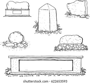 Stone Sign On Park Stock Vector (Royalty Free) 624608852 | Shutterstock