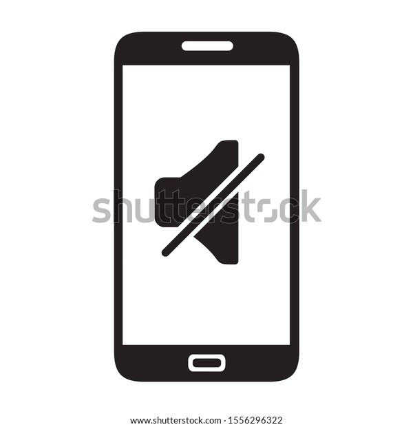 Silent Mode Smartphone Speaker Icon Stock Vector (Royalty Free) 1556296322