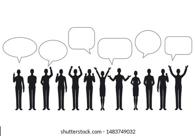 Stick Figure Man Hello Greeting Bubble Stock Vector (Royalty Free ...