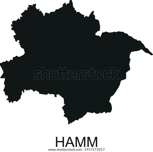 Silhouette City Hamm Stock Vector (Royalty Free) 1957271017 | Shutterstock