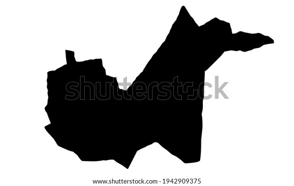 Silhouette City Map Yavan On White Stock Vector (Royalty Free ...