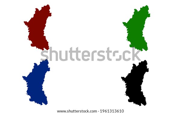 Silhouette Design State Map Perak Malaysia Stock Vector (Royalty Free ...