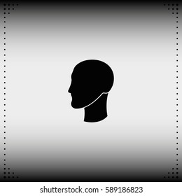 Silhouette Head: เวกเตอร์สต็อก (ปลอดค่าลิขสิทธิ์) 589186823 | Shutterstock
