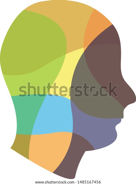 Silhouette Head Colors Stock Vector (Royalty Free) 1485167456 ...