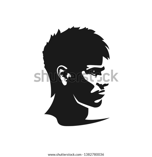 Silhouette Head Logo Design Concept Stock Vector (Royalty Free ...
