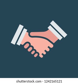 Silhouette Icon Handshake Stock Vector (Royalty Free) 1242165121 ...