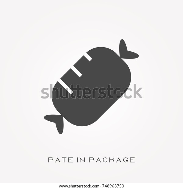 Silhouette Icon Pate Package Stock Vector (Royalty Free) 748963750 ...