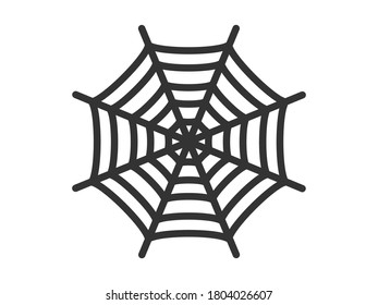 Silhouette Illustration Cobweb Stock Vector (Royalty Free) 1804026607 ...