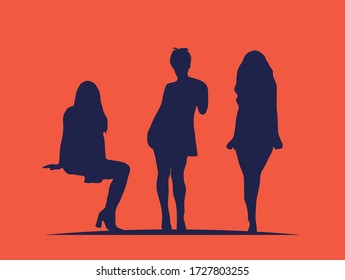 15,147 Three Women Silhouette Images, Stock Photos & Vectors | Shutterstock