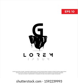 Silhouette Initial Letter G Ground Logo: Vector có sẵn (miễn phí bản ...