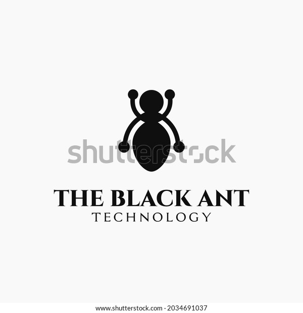 Silhouette Insect Emmet Digital Tech Symbol Stock Vector (Royalty Free ...