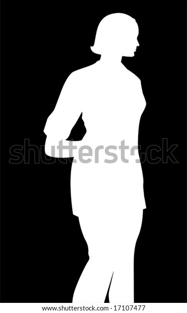 Silhouette Lady Stock Vector (Royalty Free) 17107477 | Shutterstock