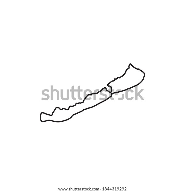 Silhouette Lake Balaton Vector Illustration Stock Vector (Royalty Free ...