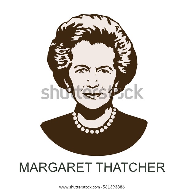 Silhouette Margaret Thatcher Stock Vector (Royalty Free) 561393886 ...