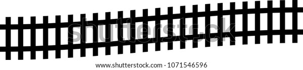 Silhouette Railroad Stock Vector (Royalty Free) 1071546596 | Shutterstock