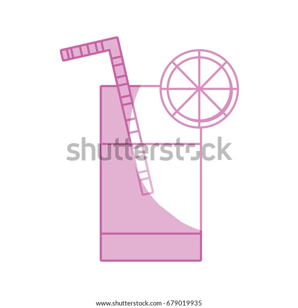 Silhouette Refreshment Bottle Glass Drink Stock Vector (Royalty Free ...