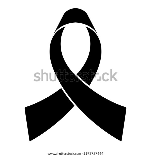 Silhouette Ribbon Breast Cancer Campaign Vector Stock Vector Royalty