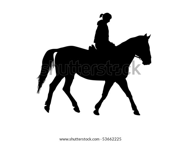 Silhouette Ridergraphics Stock Vector (Royalty Free) 53662225 ...