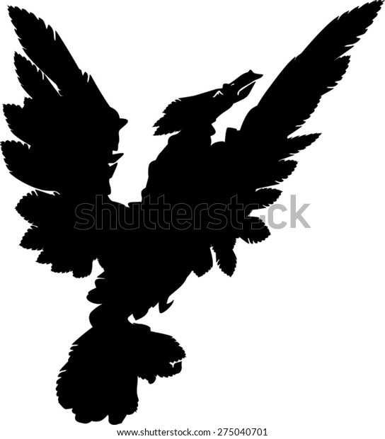 Silhouette Roc Bird Stock Vector (Royalty Free) 275040701