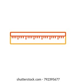 Silhouette Ruler School Tool Study Education Stock Vector (Royalty Free ...