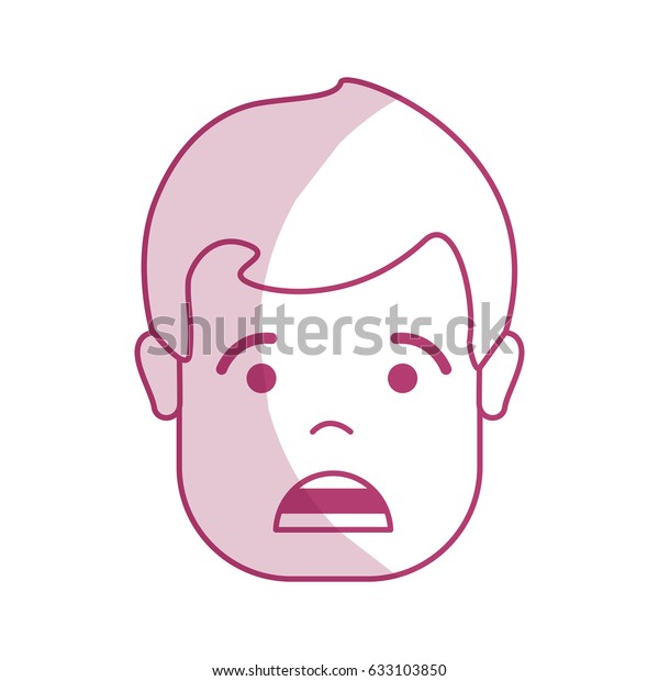 Silhouette Scared Man Head Face Hair: เวกเตอร์สต็อก (ปลอดค่าลิขสิทธิ์ ...