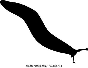 Silhouette Slug Stock Vector (Royalty Free) 460855714 | Shutterstock