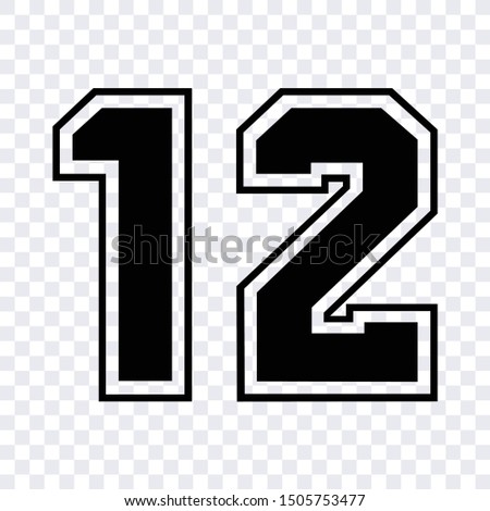 Number 12 Cliparts | Free download on ClipArtMag
