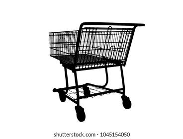 Silhouette Trolley Vector Stock Vector (Royalty Free) 1045154050 ...