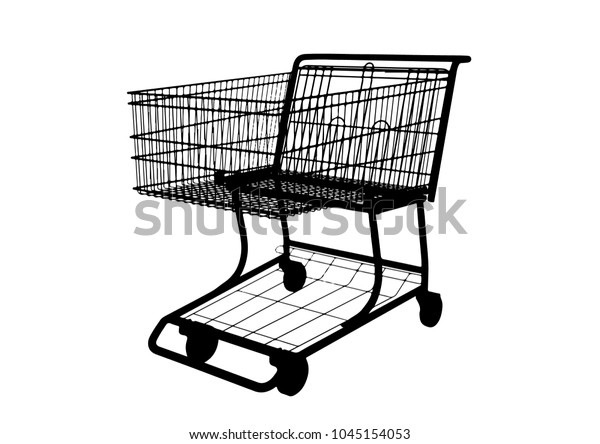 Silhouette Trolley Vector Stock Vector (Royalty Free) 1045154053 ...
