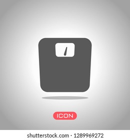 Vektor Stok Silhouette Weights Simple Symbol Icon Under (Tanpa Royalti ...