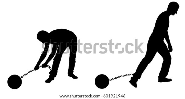 1,510 Ball And Chain Silhouette Images, Stock Photos & Vectors ...