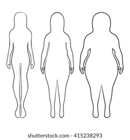 3,842 Fat woman outline Images, Stock Photos & Vectors | Shutterstock
