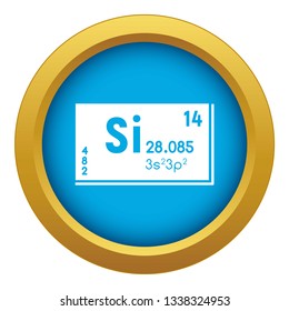 Silicon Blue Isolated On White Background Stock Illustration 1449184349 ...