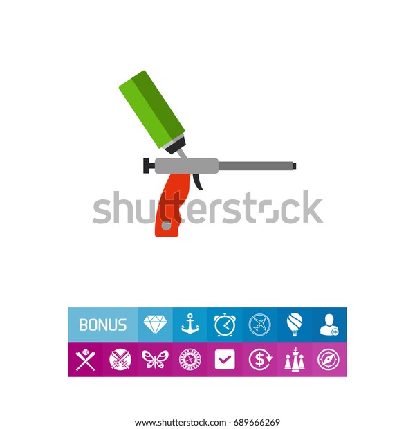 Silicone Gun Vector Icon Stock Vector (Royalty Free) 689666269 ...