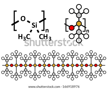 Silicone Oil Polydimethylsiloxane PDMS Silicone Polymer Stock Vector ...