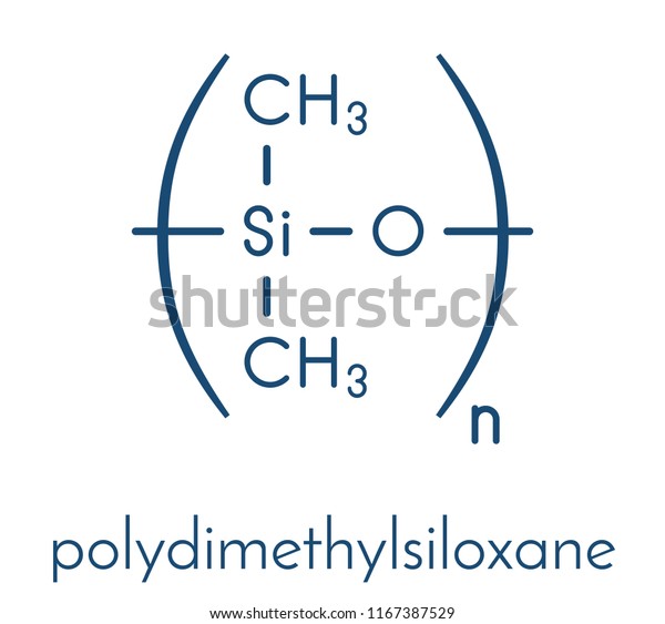 Silicone Oil Polydimethylsiloxane Pdms Silicone Polymer Stock Vector ...