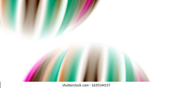 Silk Smooth Lines On White Liquid Stock Vector (Royalty Free ...