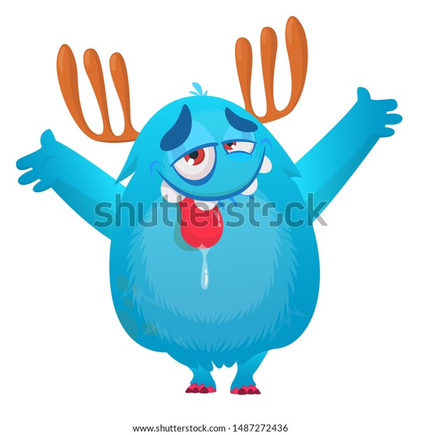 Silly Cartoon Monster Vector Illustration Stock Vector (Royalty Free ...
