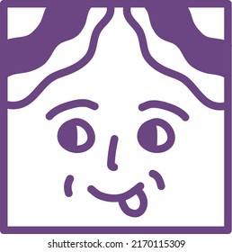 Silly Emotion Face Illustration Vector On Stock Vector (Royalty Free ...