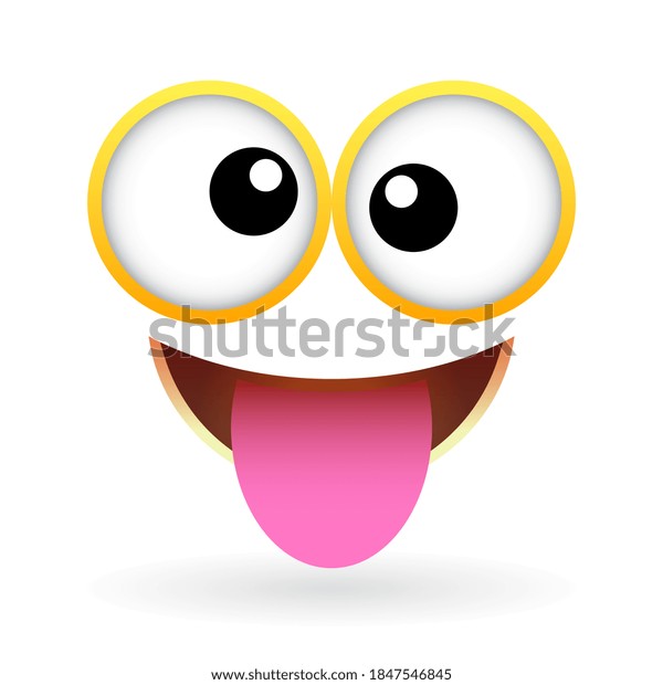 Silly Foolish Face Vector Cartoon On Stock Vector (Royalty Free ...