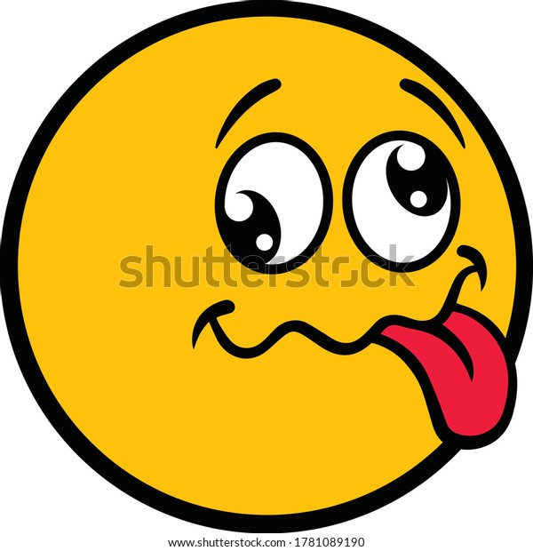 Silly Yellow Emoji Character Vector Illustrations Stock Vector (Royalty ...