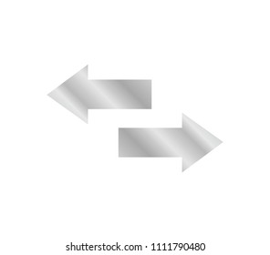 Silver Arrow Icon Arrow Illustration Stock Vector (Royalty Free ...