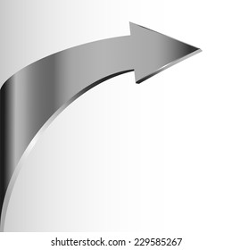 Silver Arrow White Background Stock Vector (Royalty Free) 229585267 ...