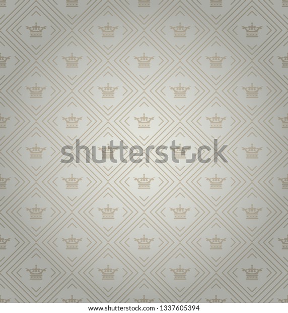 Silver Background Wallpaper Vintage Style Vector Stock Vector (Royalty ...