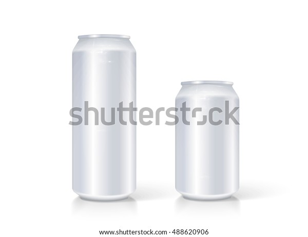 Silver Can Vector Visual 330 Ml Stock Vector (Royalty Free) 488620906 ...