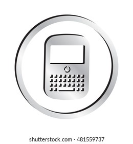 Silver Cell Phone Icon Stock Vector (Royalty Free) 481559737 | Shutterstock