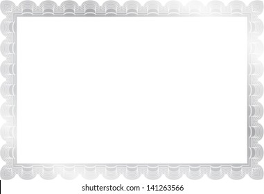 Silver Certificate Diploma Border Stock Vector (Royalty Free) 141263566 ...