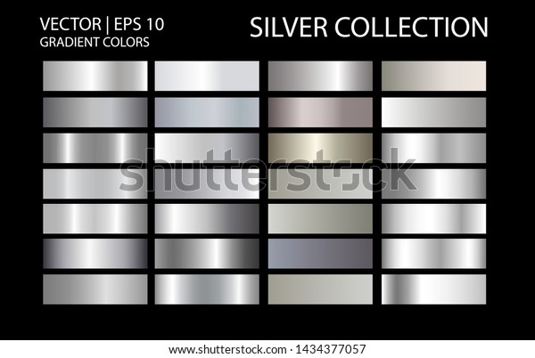 Silver Chrome Metal Texture Vector Icon Stock Vector (Royalty Free ...