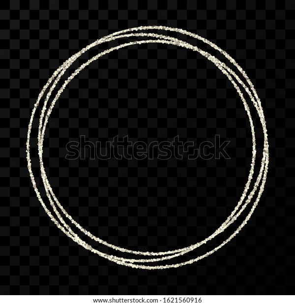 Silver Circle Frame Modern Shiny Frame Stock Vector (Royalty Free ...