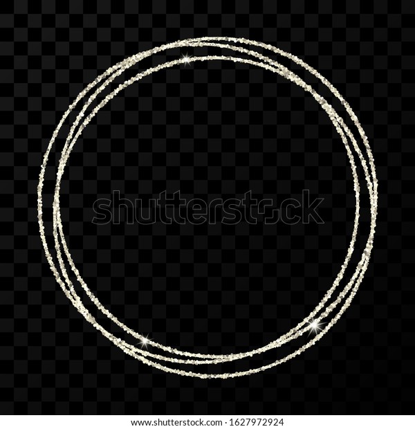 Silver Circle Frame Modern Shiny Frame Stock Vector (Royalty Free ...
